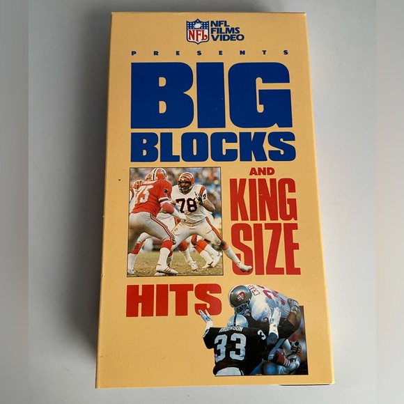 NFL | Media | Nfl Films Big Blocks And King Size Hits On Vhs | Poshmark